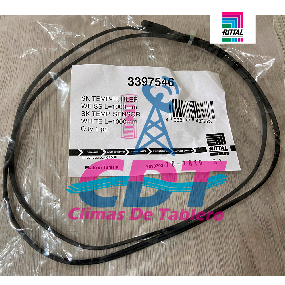 Sensor de temperatura Blanco Rittal modelo 3397.546 - Climas de Tablero