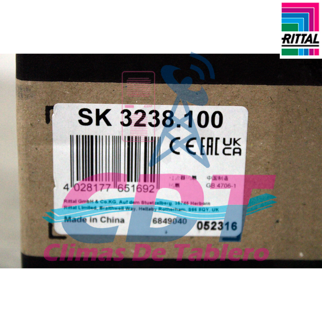 Ventilador Rittal Modelo 3238.100 - Climas de Tablero