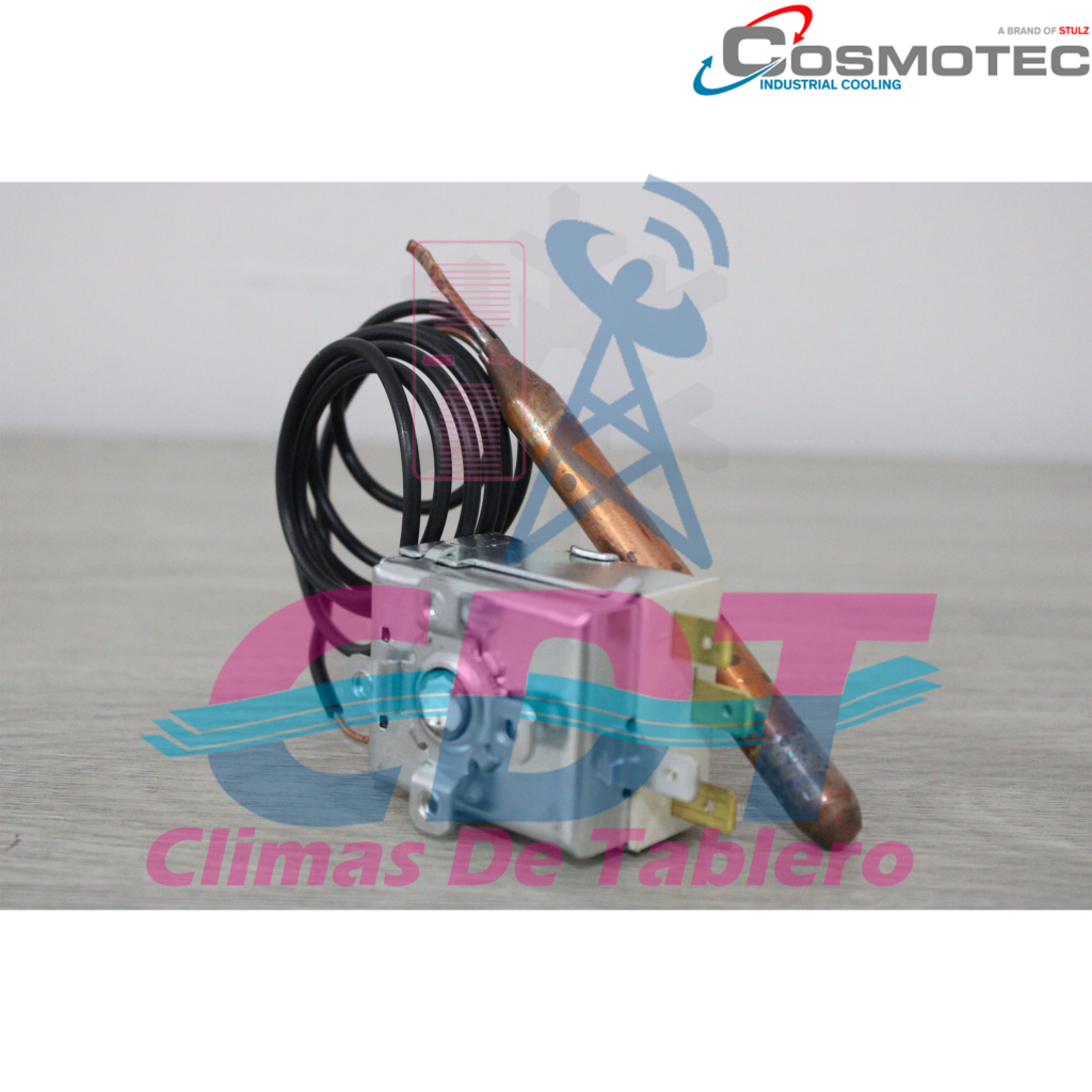 Termostato marca Cosmotec, modelo: 0300000010 - Climas de Tablero