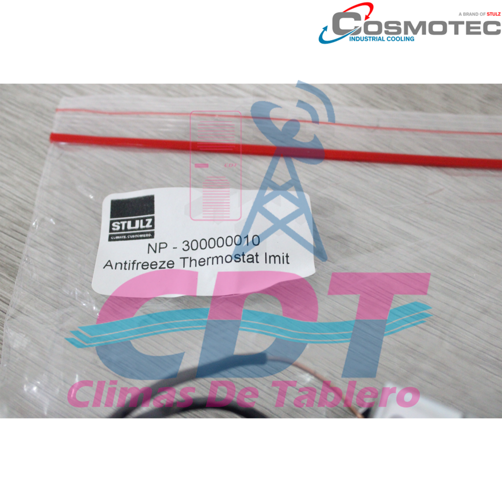 Termostato marca Cosmotec, modelo: 0300000010 - Climas de Tablero