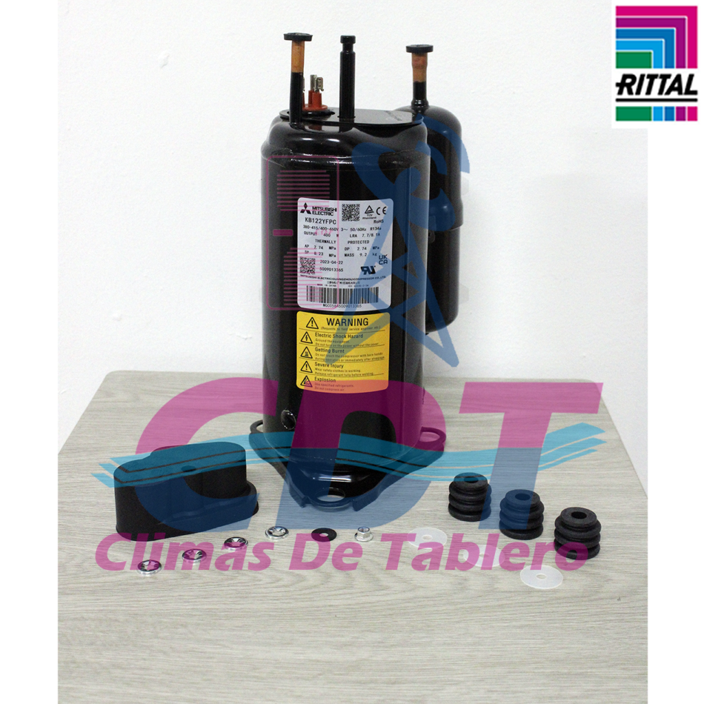 Compresor Rittal Modelo 3398.448 - Climas de Tablero
