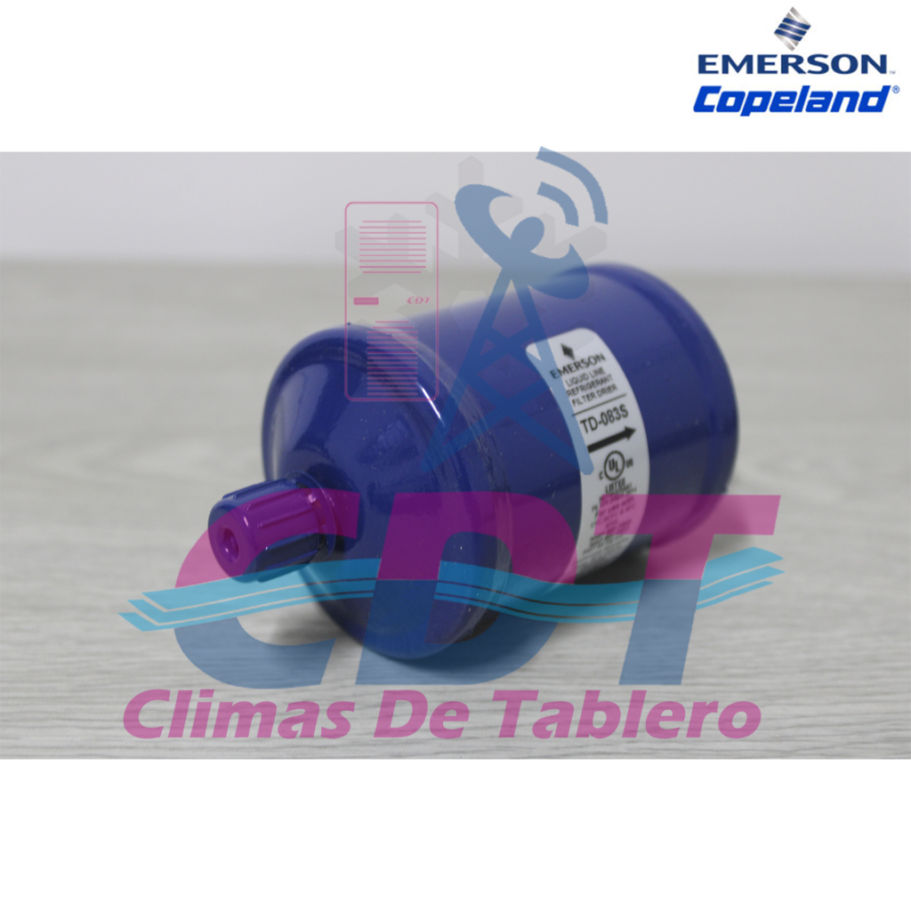 Filtro deshidratador Emerson Modelo TD-083S - Climas de Tablero