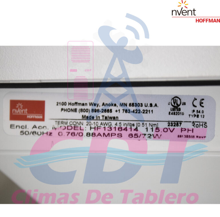 Ventilador con filtro de montaje lateral nVent HOFFMAN Modelo HF1316414 ...