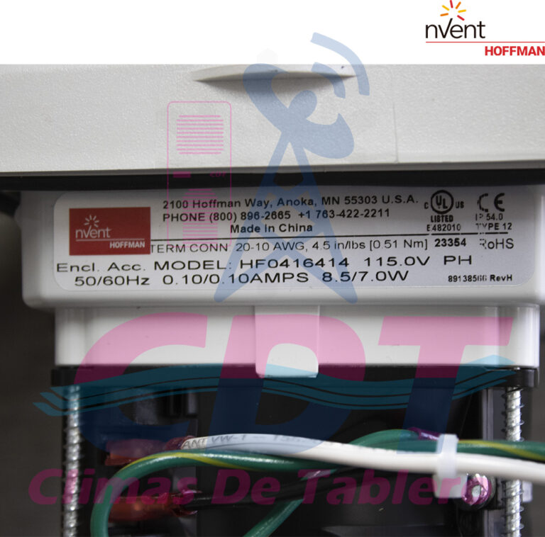Ventilador con filtro de montaje lateral nVent HOFFMAN Modelo HF0416414 ...